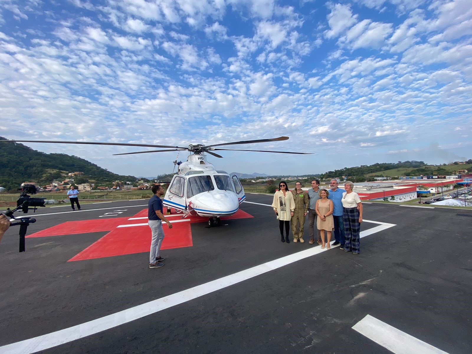 Heliponto do Hospital Che Guevara é inaugurado - ErreJota Notícias